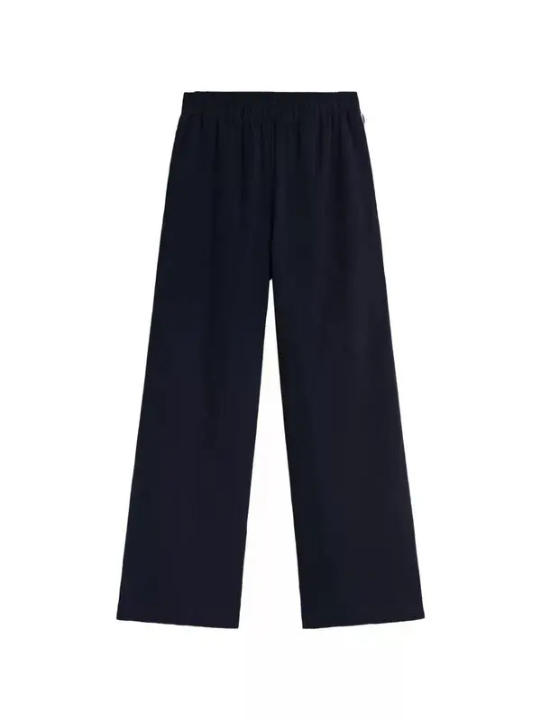 ECOALF Moss Elasticated Wide-leg Trousers - Blue