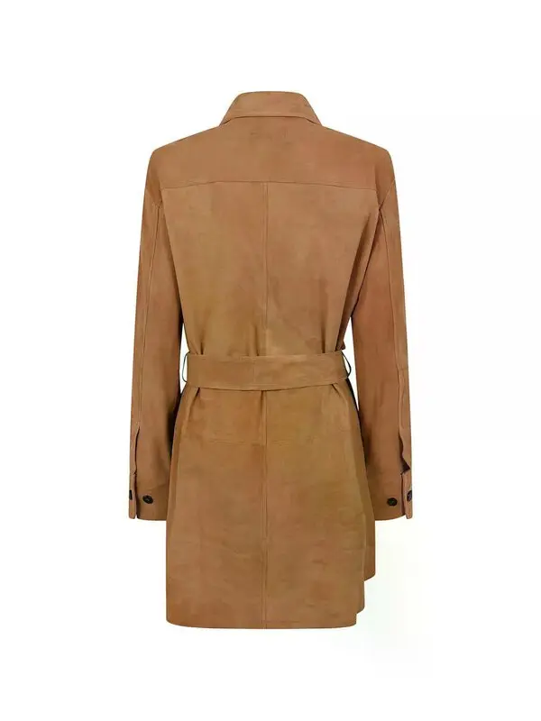 Antonelli Firenze Belted Suede Shirt