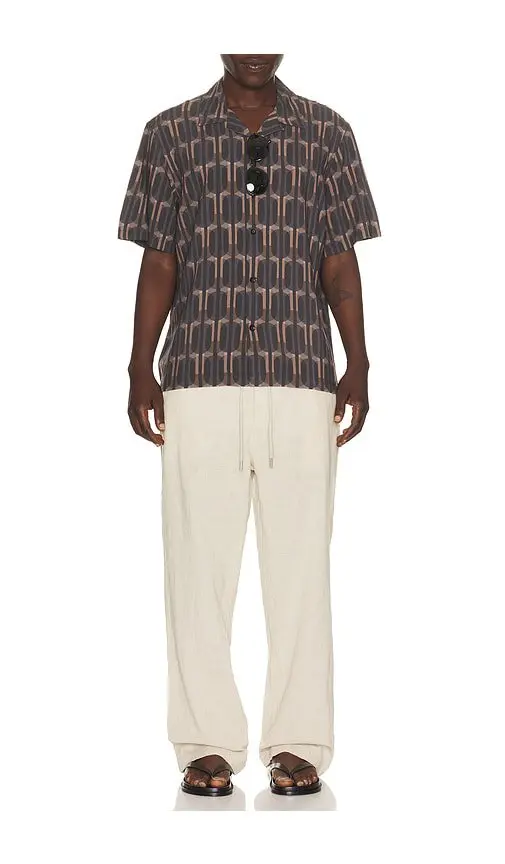 Rag & Bone Avery Printed Shirt In . Also - Brown
