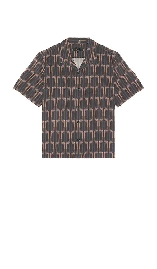 Rag & Bone Avery Printed Shirt In . Also - Brown