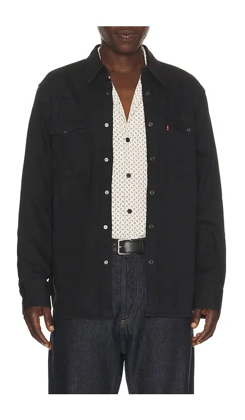LEVI'S Barstow Western Standard Shirt In . Also - Black