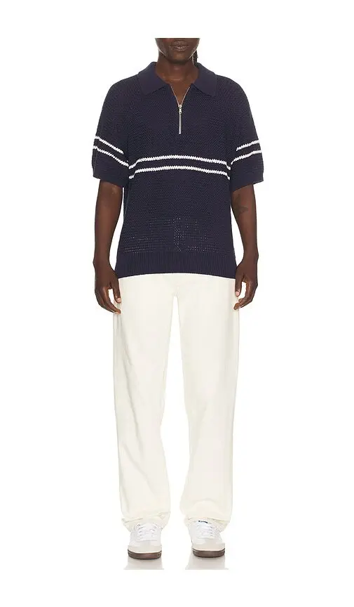 DUNST Half Zip Polo In . Also