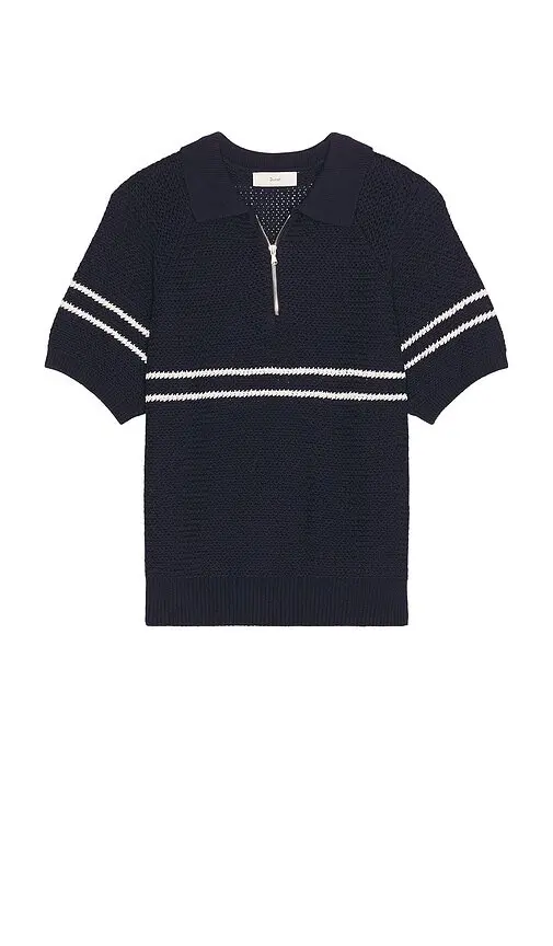 DUNST Half Zip Polo In . Also