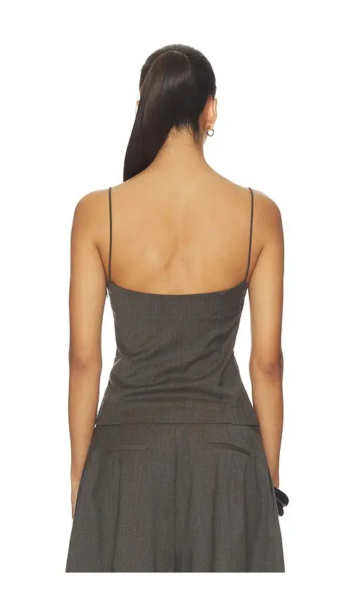 ST. AGNI Wool Cami - Charcoal