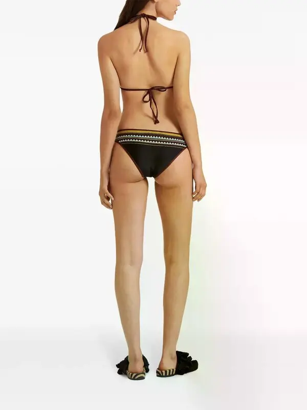 La DoubleJ Geometric Print Bikini Bottoms