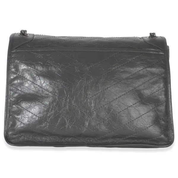 Saint Laurent Niki Chain Satchel - Gray