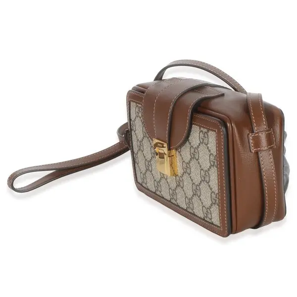 Gucci Gg Supreme Monogram Clasp Bag