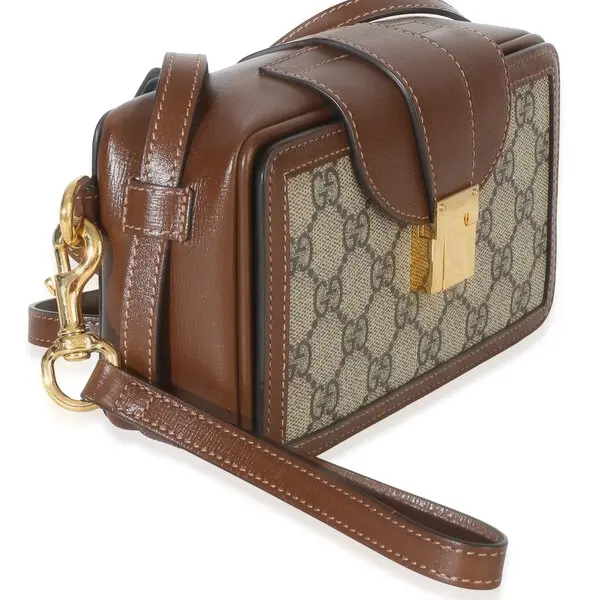 Gucci Gg Supreme Monogram Clasp Bag