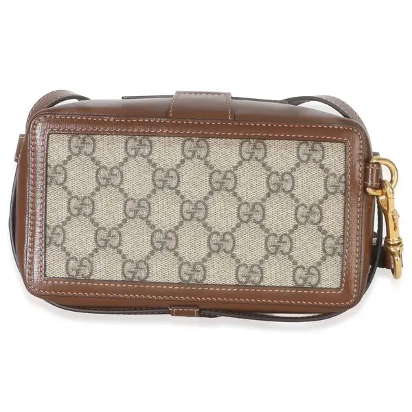 Gucci Gg Supreme Monogram Clasp Bag