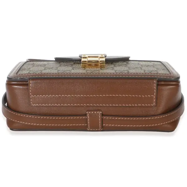 Gucci Gg Supreme Monogram Clasp Bag