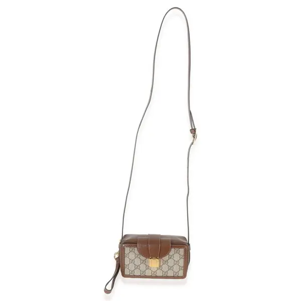 Gucci Gg Supreme Monogram Clasp Bag