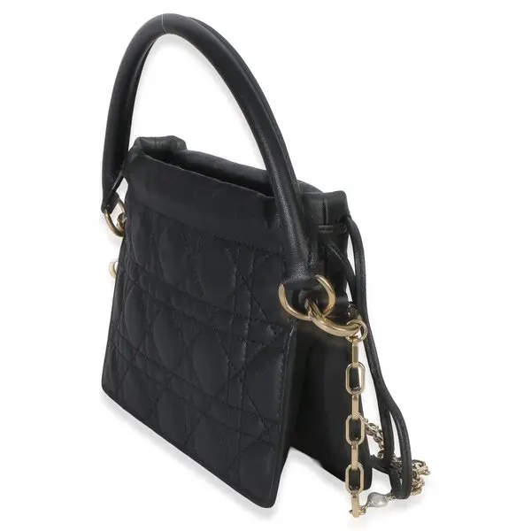 Dior Lambskin Cannage Lady Milly Drawstring Bag