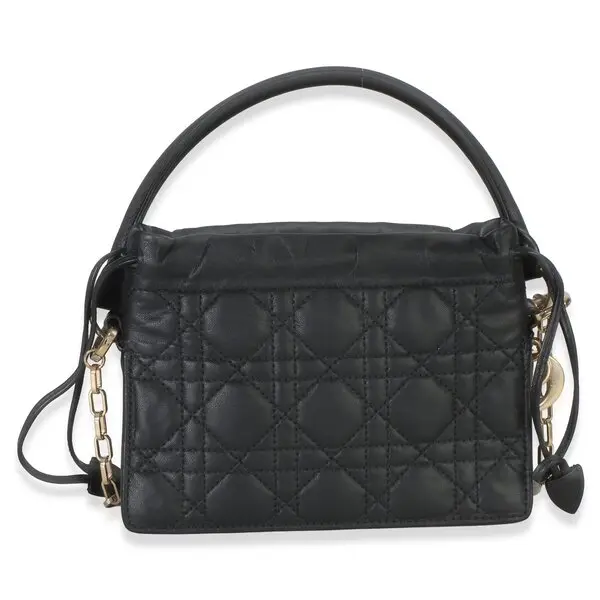 Dior Lambskin Cannage Lady Milly Drawstring Bag