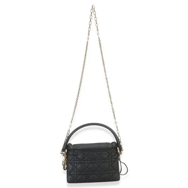 Dior Lambskin Cannage Lady Milly Drawstring Bag