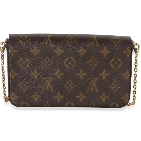 LOUIS VUITTON Monogram Canvas Felicie Pochette Shoulder Bag - Brown