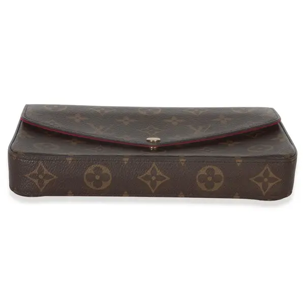 LOUIS VUITTON Monogram Canvas Felicie Pochette Shoulder Bag - Brown