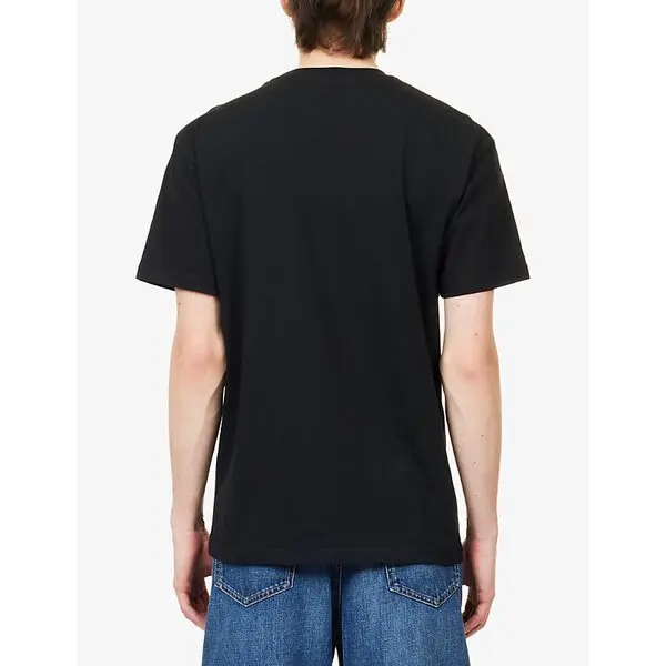 Givenchy Appliqué Logo-text Cotton T-shirt - Black