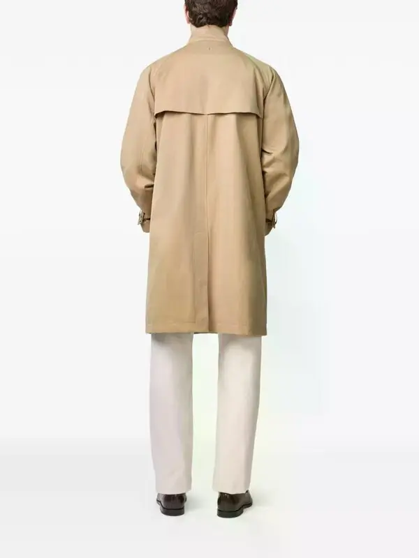 TOD'S High-neck Gabardine Trench Coat