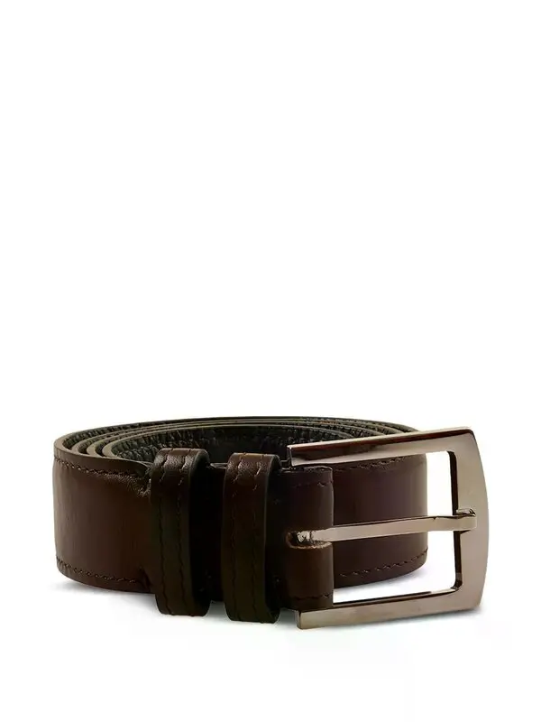 Kiton Buckle-fastening Leather Belt - Brown