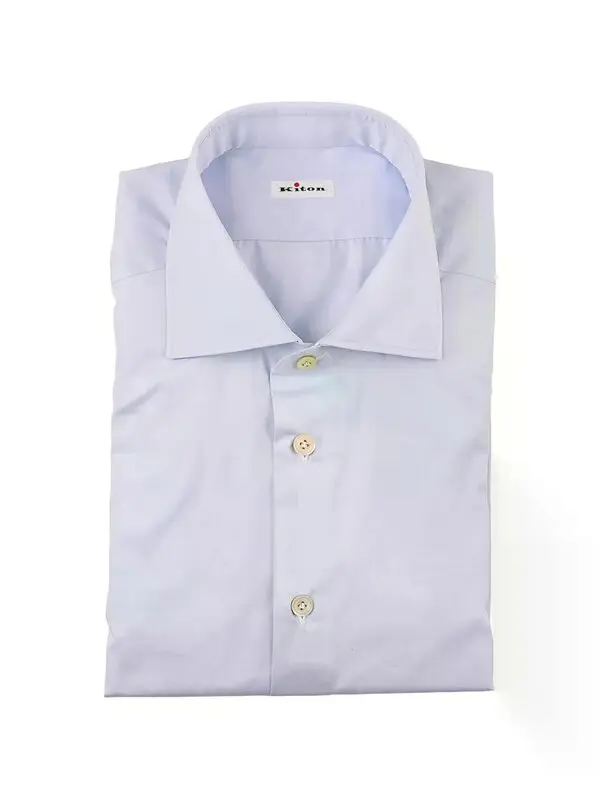 Kiton Spread-collar Button-up Shirt