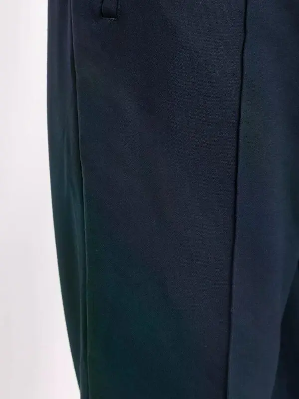 Kenzo Piped-trim Drawstring Waist Trousers - Blue