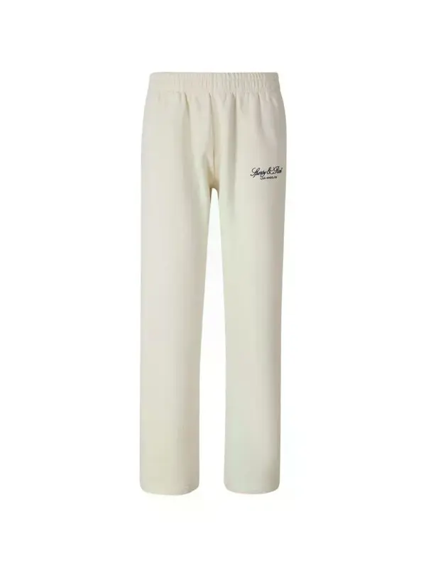 SPORTY & RICH Embroidered Cotton Track Pants