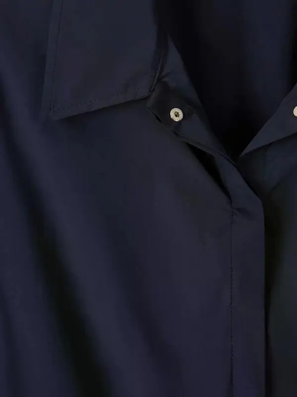 Herno Drawstring Waist Shirt Dress - Blue