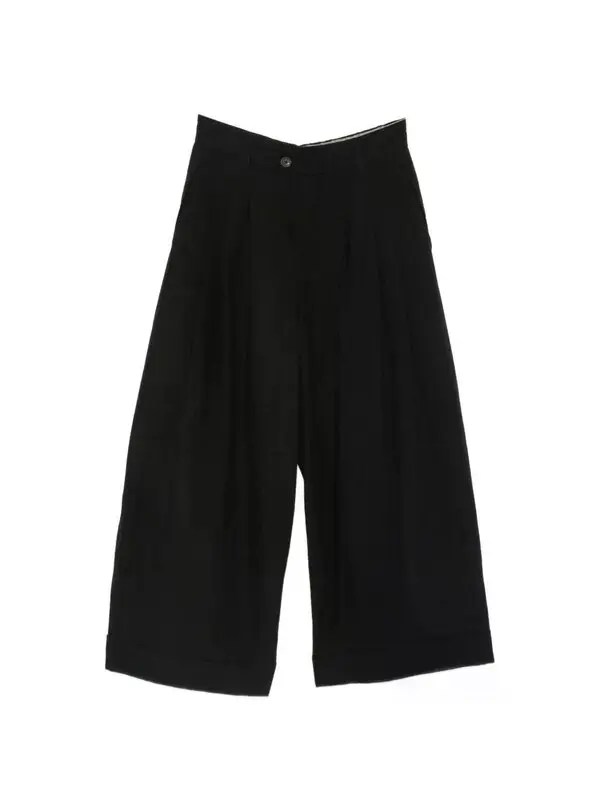ZIGGY CHEN Pleated Turn-up Trousers
