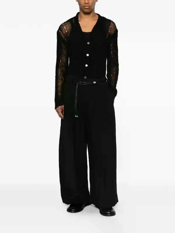 ZIGGY CHEN Pleated Turn-up Trousers