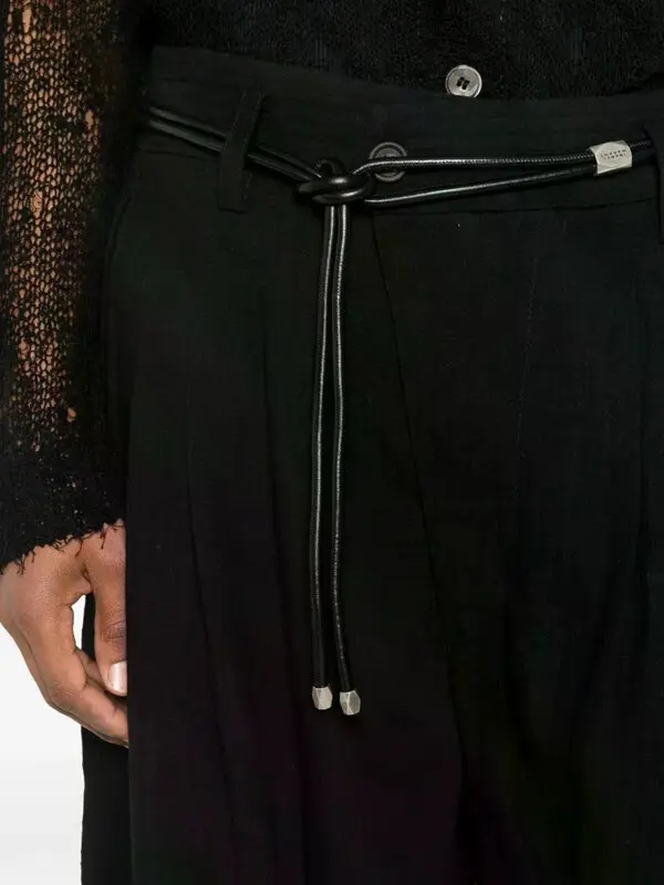 ZIGGY CHEN Pleated Turn-up Trousers