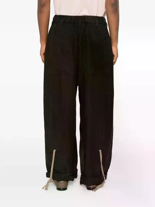 ZIGGY CHEN Drawstring Pleated Trousers