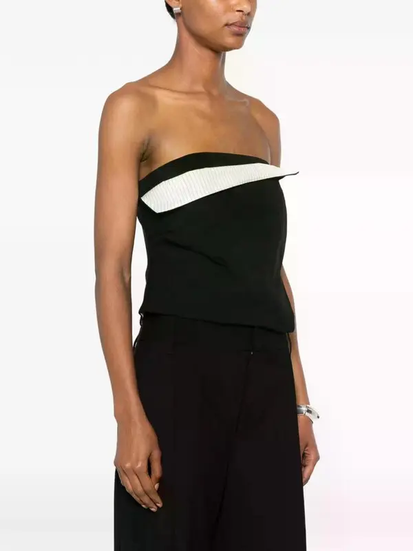SIR. Rivoli Pinstripe Panel Bandeau Top
