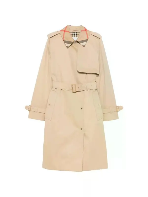 Burberry Belted Double-breasted Trench Coat - Neutrals