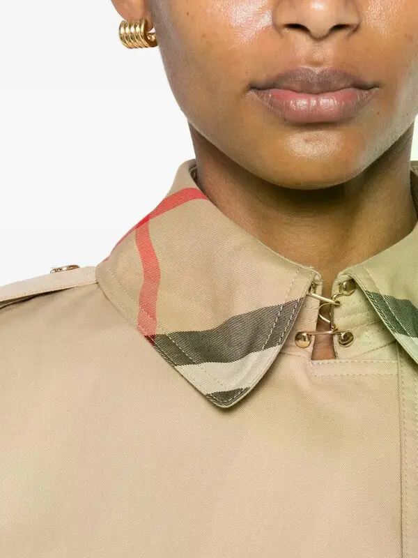 Burberry Belted Double-breasted Trench Coat - Neutrals