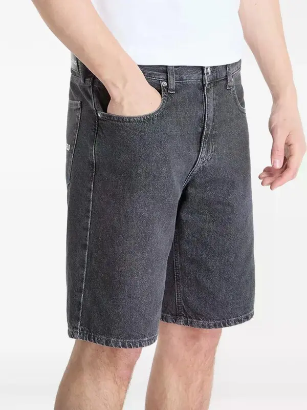 Karl Lagerfeld Logo Detail Denim Shorts
