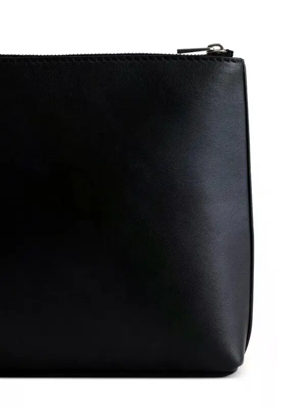 YU MEI Emily Leather Pouch - Black