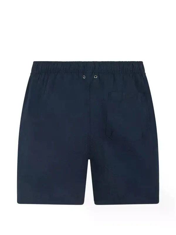 Gant Seersucker Swim Shorts With Drawstring Waist