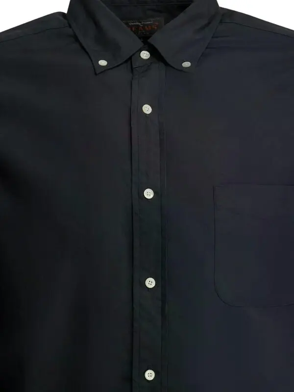 BEAMS Button-down Chest-pocket Shirt - Blue
