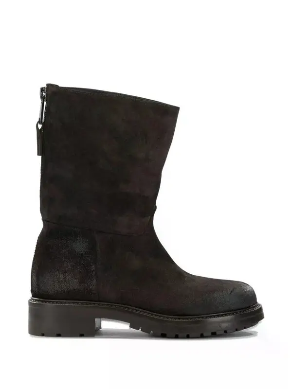 STRATEGIA SHOES Strategia Rear-zip Leather Ankle Boots