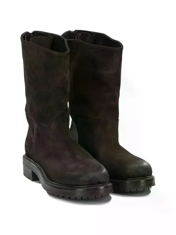 STRATEGIA SHOES Strategia Rear-zip Leather Ankle Boots