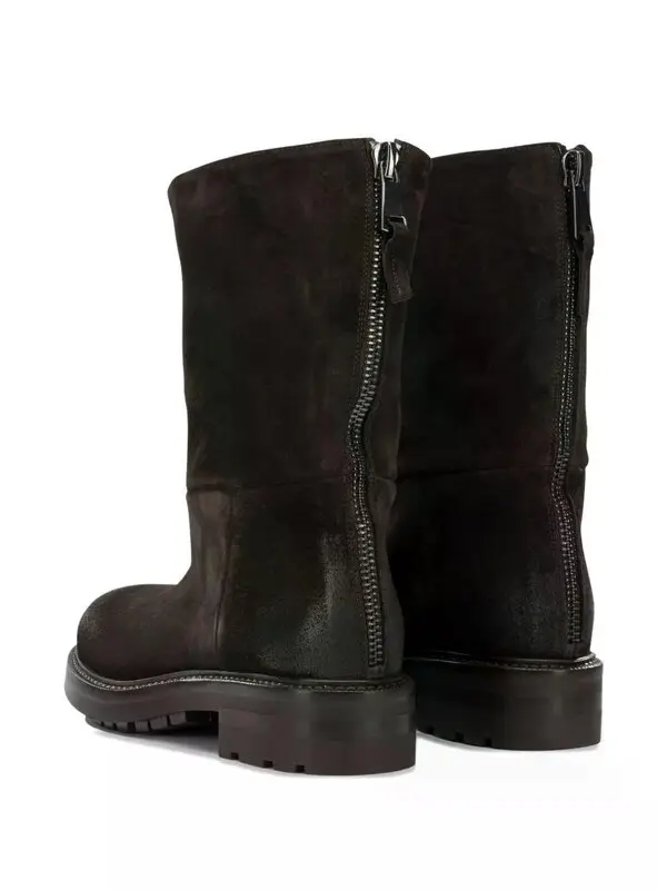 STRATEGIA SHOES Strategia Rear-zip Leather Ankle Boots