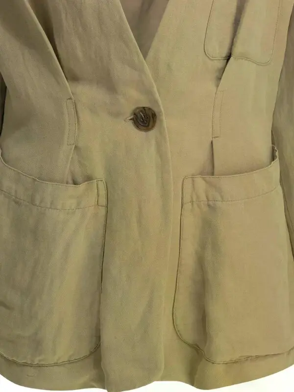 Isabel Marant Étoile Beige Button-fastening Pocket-detail Coat