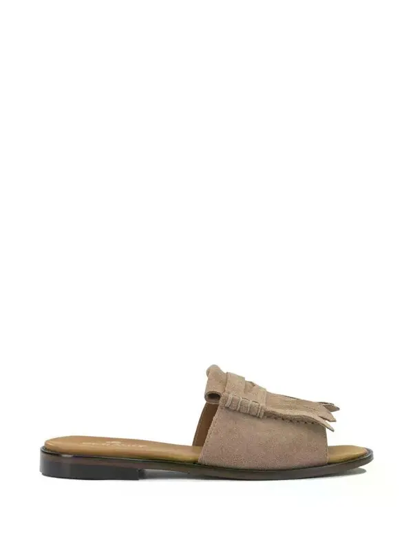SEBAGO Fringed Leather Sandals
