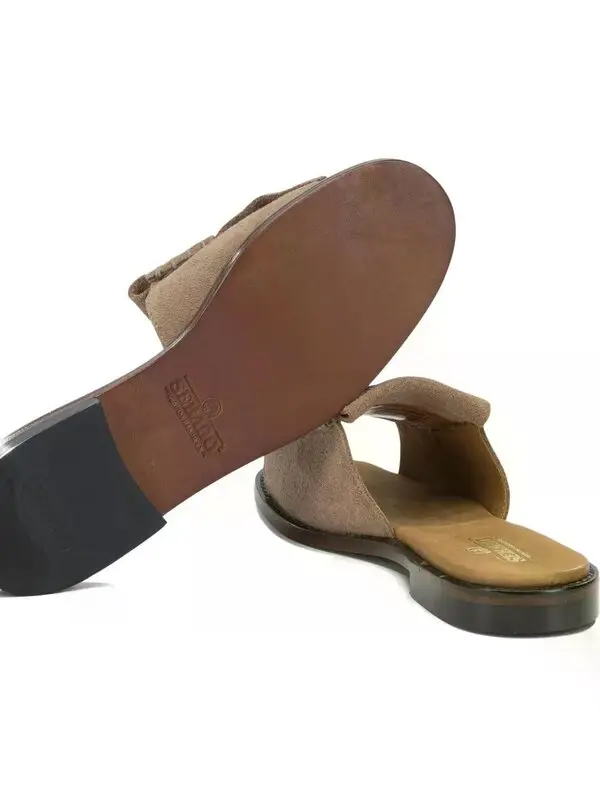 SEBAGO Fringed Leather Sandals