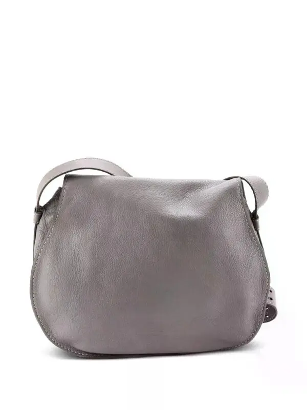 Chloé Marcie Leather Medium Crossbody Bag - Grey