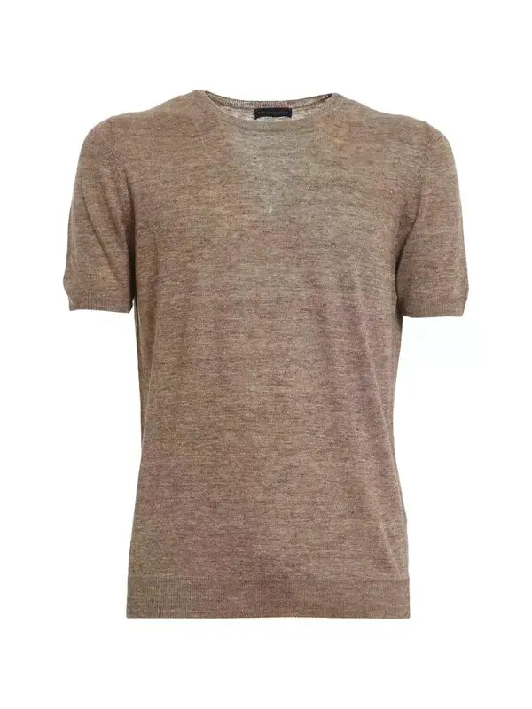 GRAN SASSO Short-sleeve Crew-neck Top