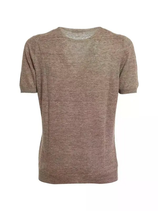 GRAN SASSO Short-sleeve Crew-neck Top