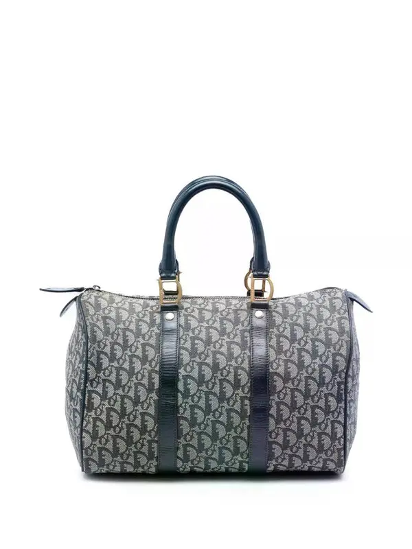 Dior Diorissimo Trotter Canvas Boston Bag - Blue
