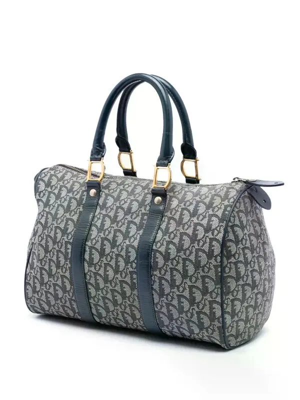 Dior Diorissimo Trotter Canvas Boston Bag - Blue