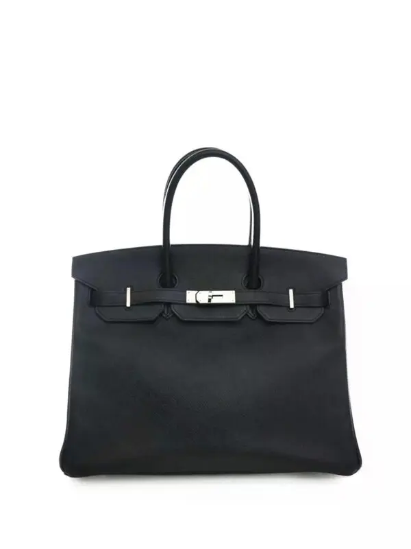 Hermès 35 Birkin Retourne Handbag - Black